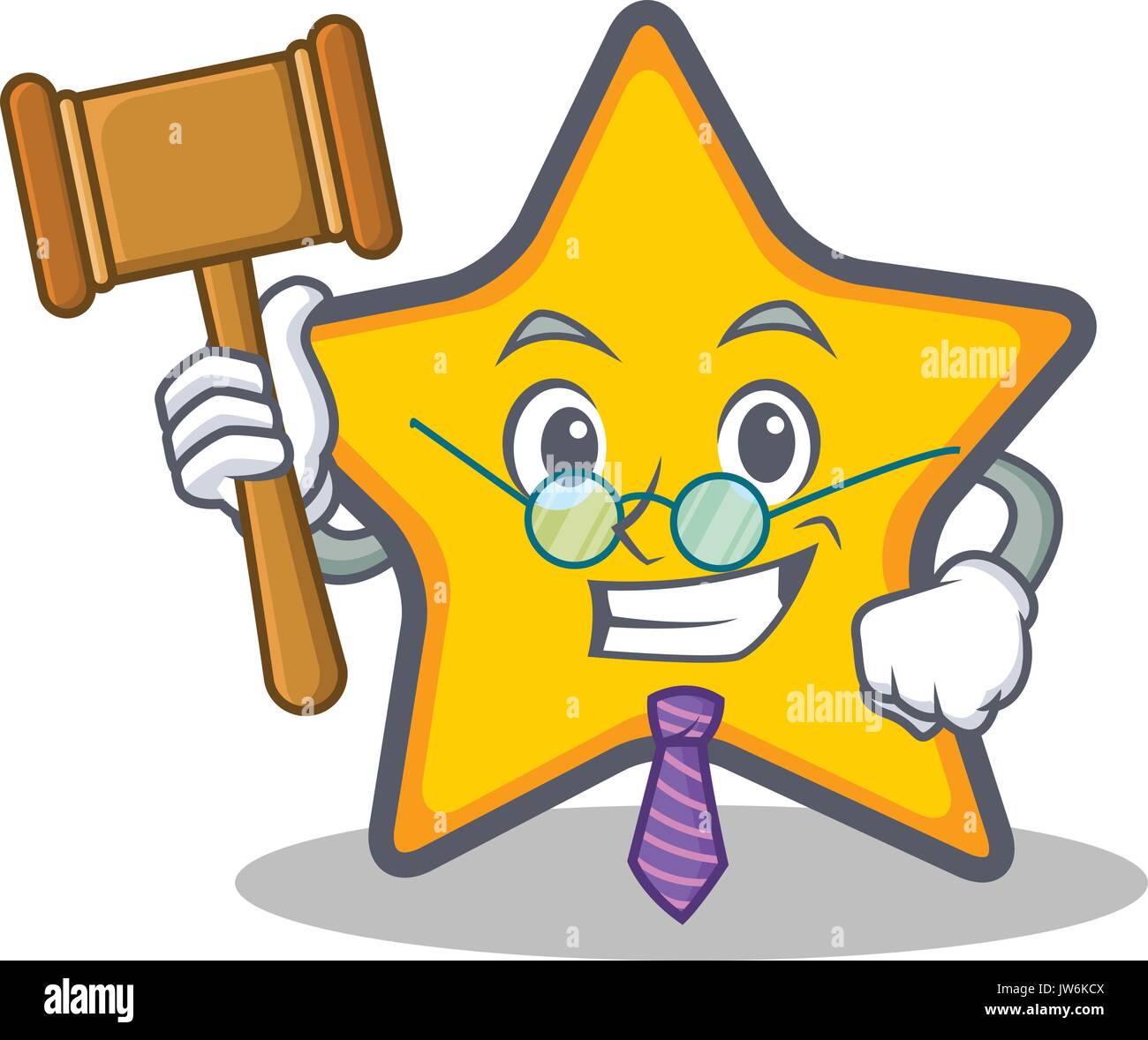 Judge star character cartoon style Stock Vector Image & Art - Alamy