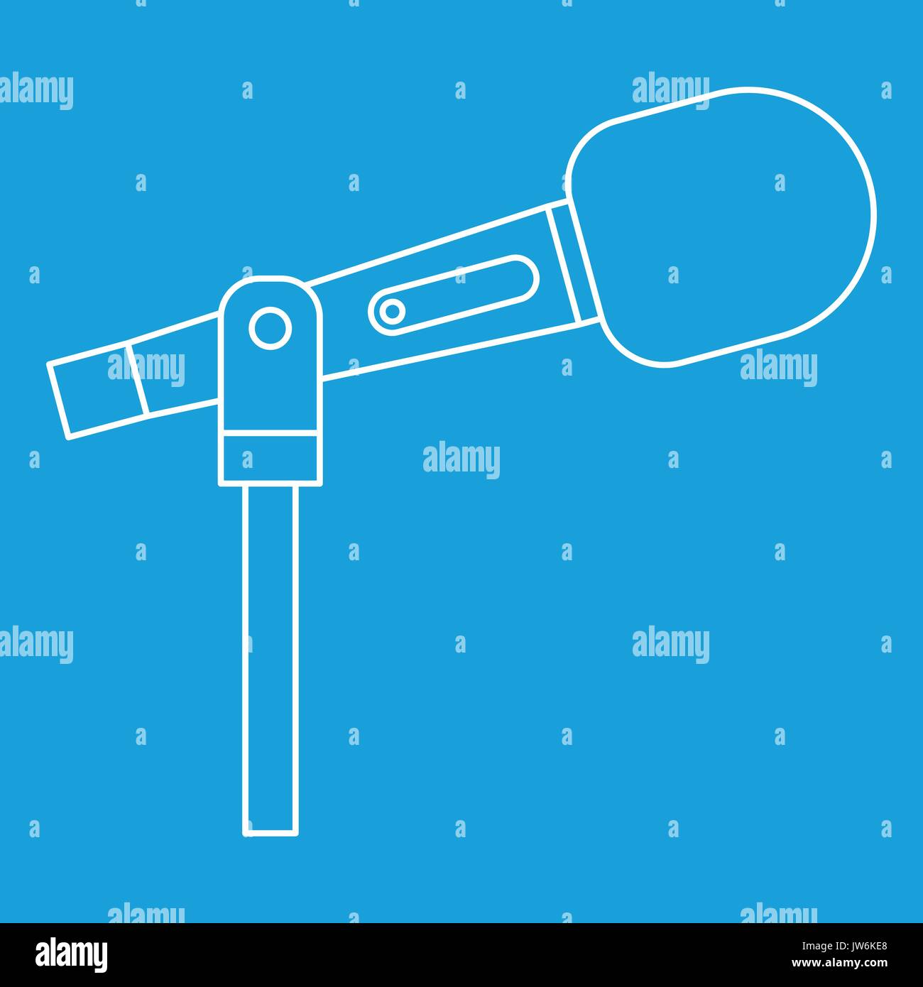 Stage microphone icon, outline style Stock Vector Image & Art - Alamy