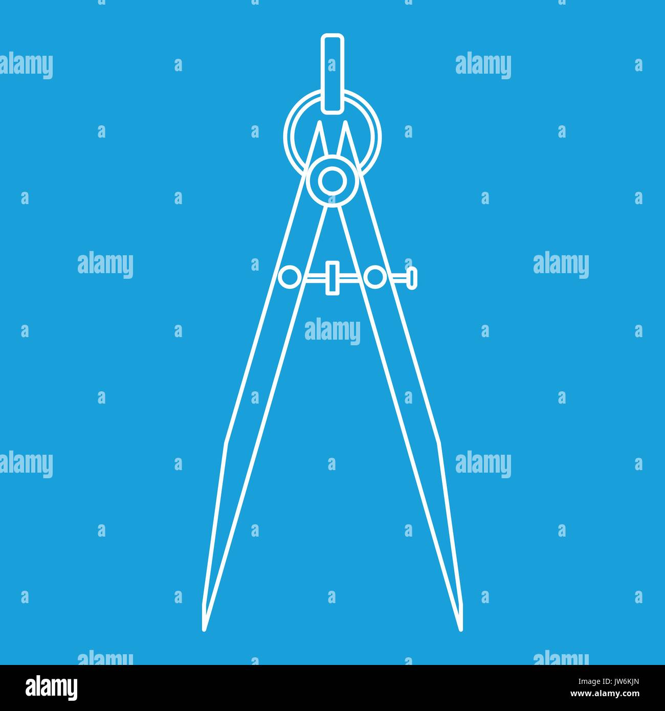 Compass tool icon, outline style Stock Vector Image & Art - Alamy