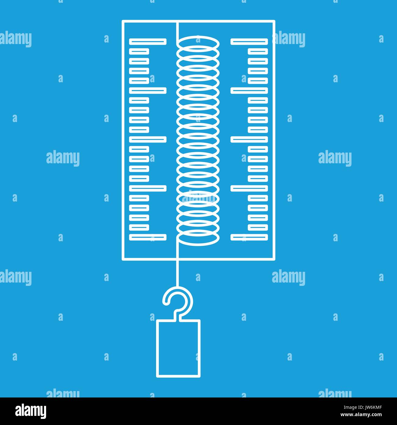 Dynamometer with a hook icon, outline style Stock Vector Image & Art ...