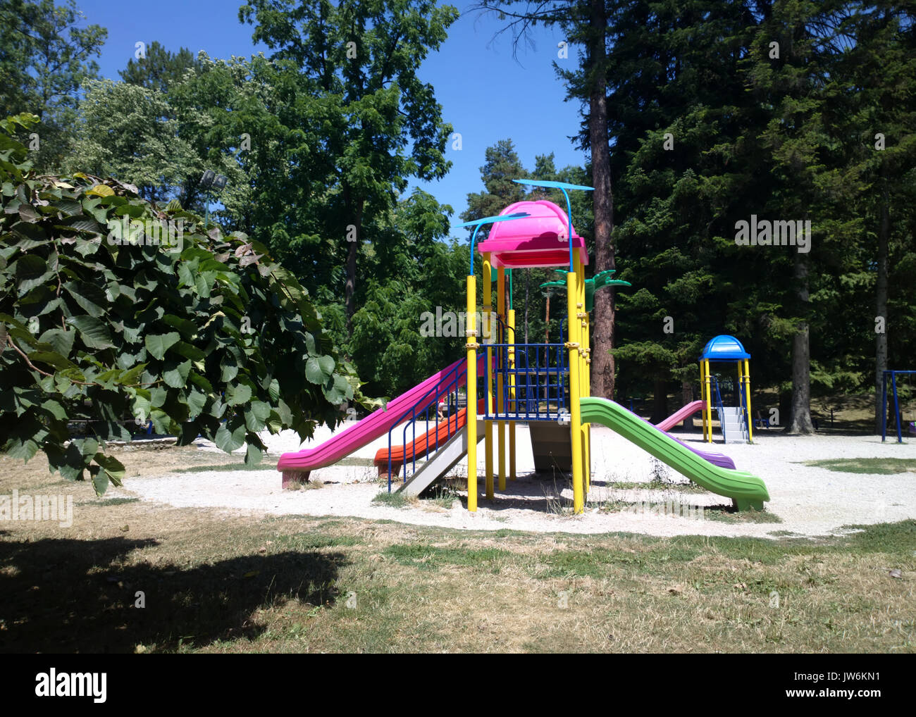 Colorful children playground Stock Photo - Alamy