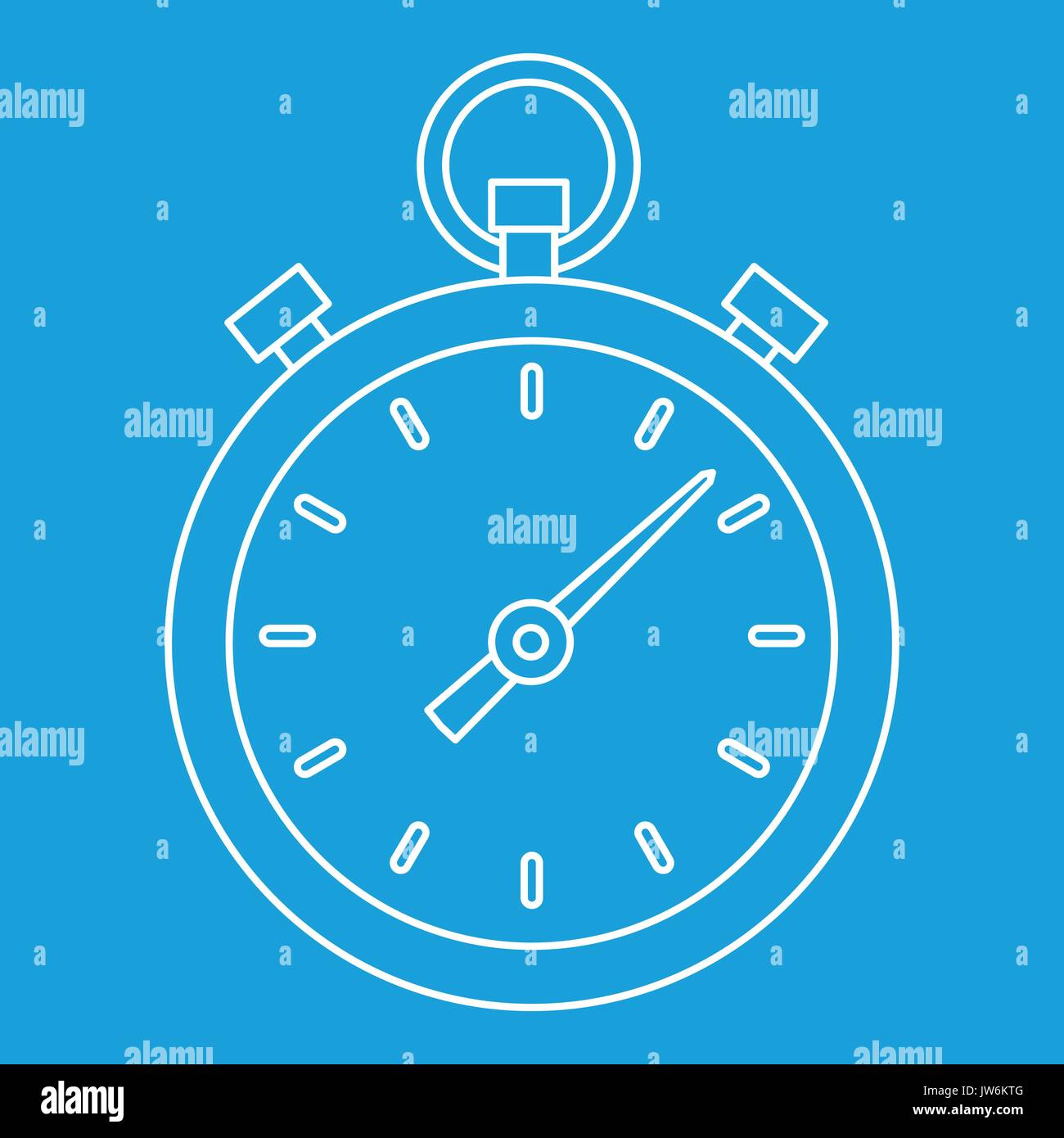 Stopwatch icon, outline style Stock Vector Image & Art - Alamy