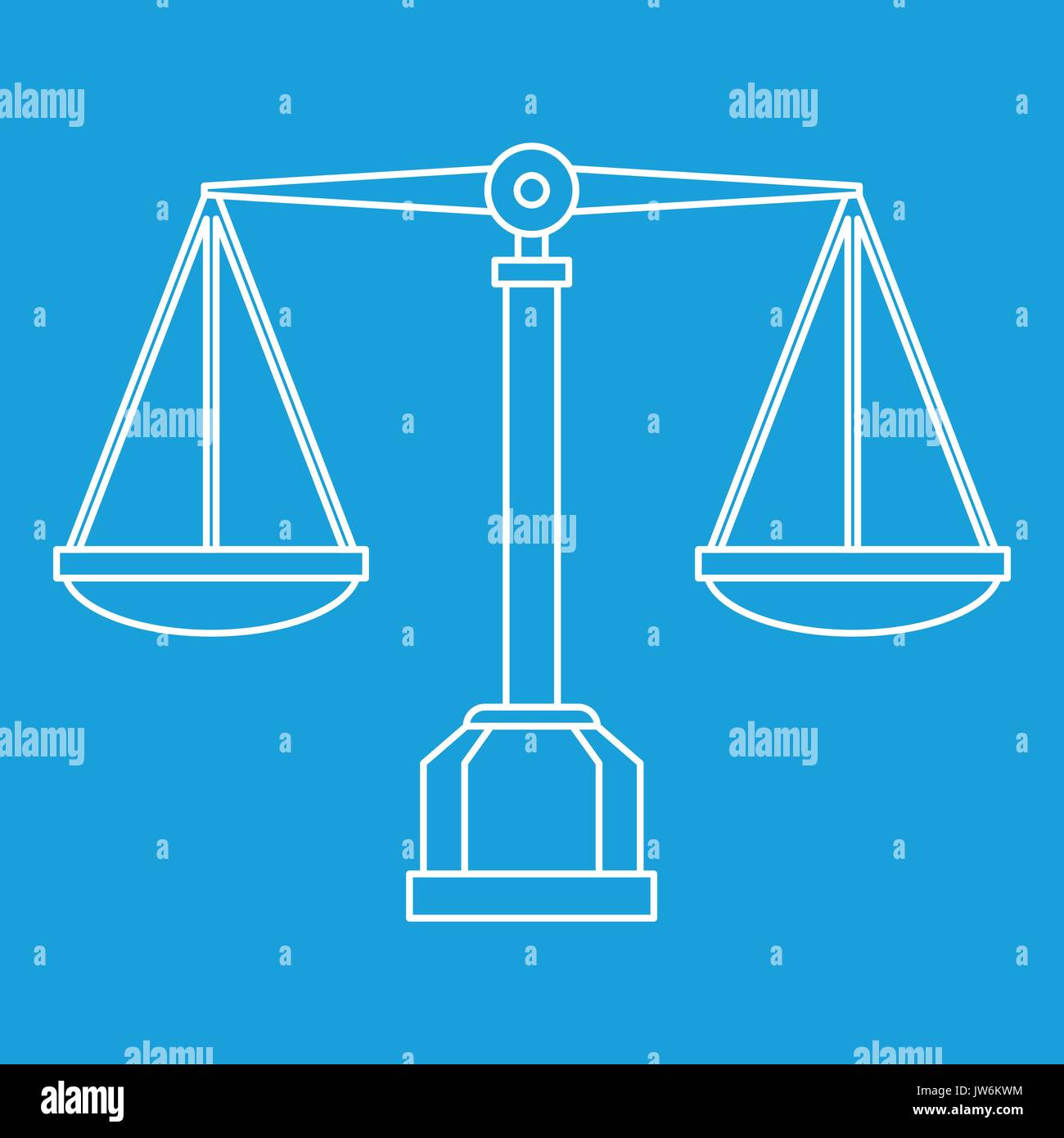 Scale icon, outline style Stock Vector Image & Art - Alamy