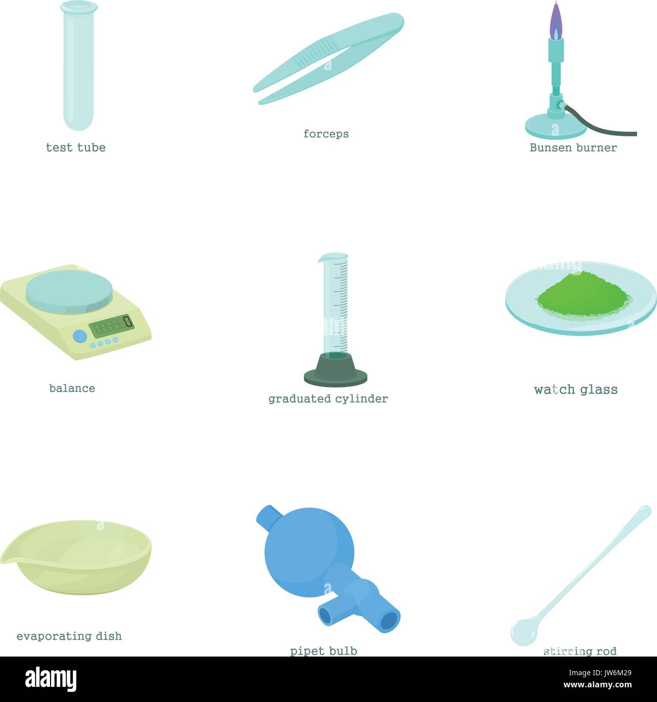 Chemistry icons set, cartoon style Stock Vector Image & Art - Alamy