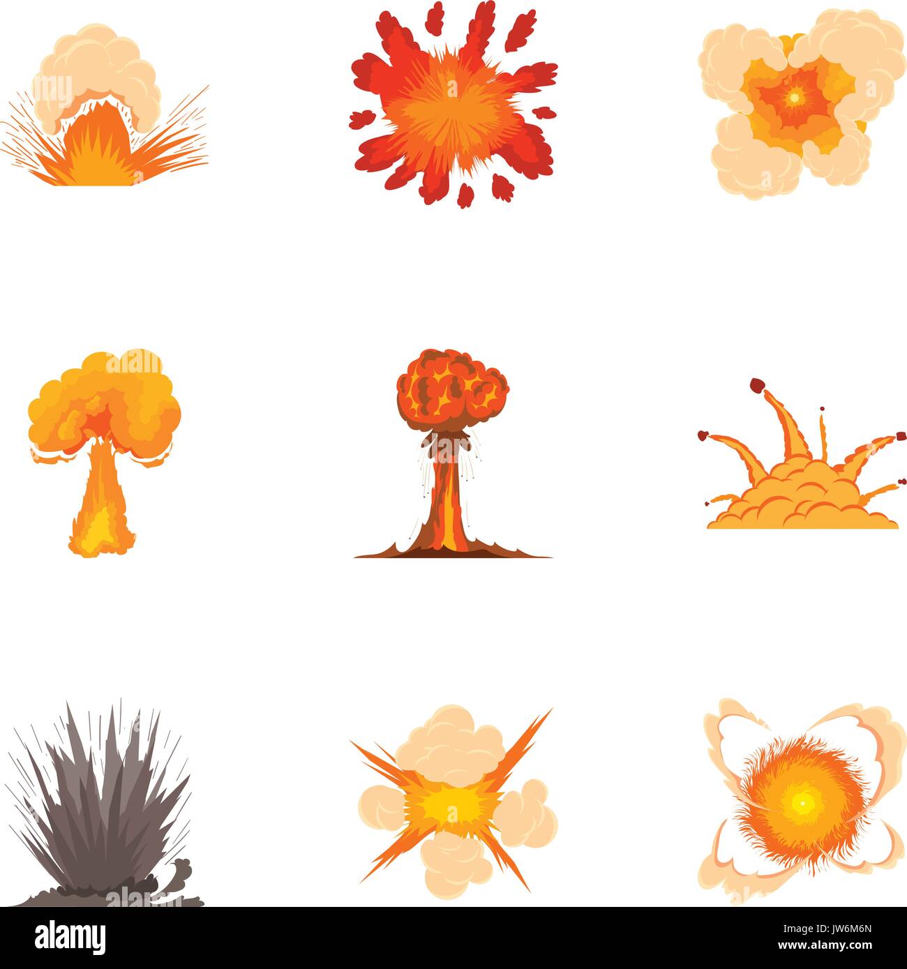 Fire animation set different burning hi-res stock photography and ...