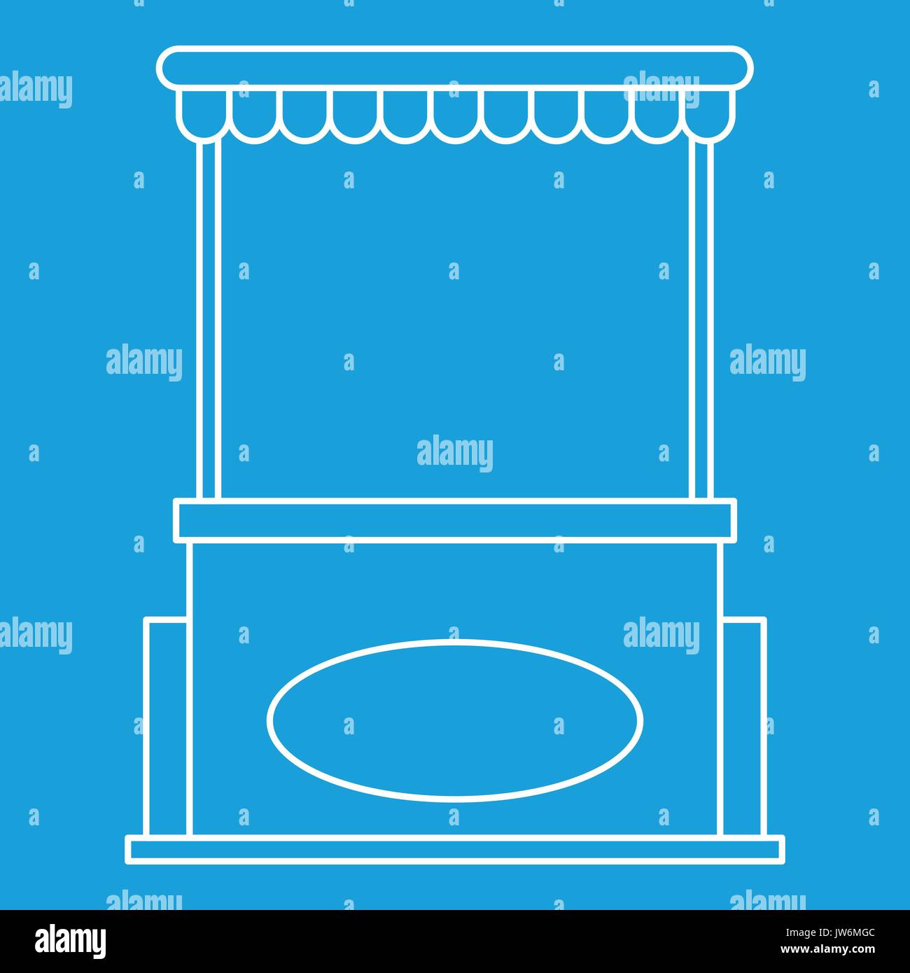 Street shopping counter icon, outline style Stock Vector Image & Art ...