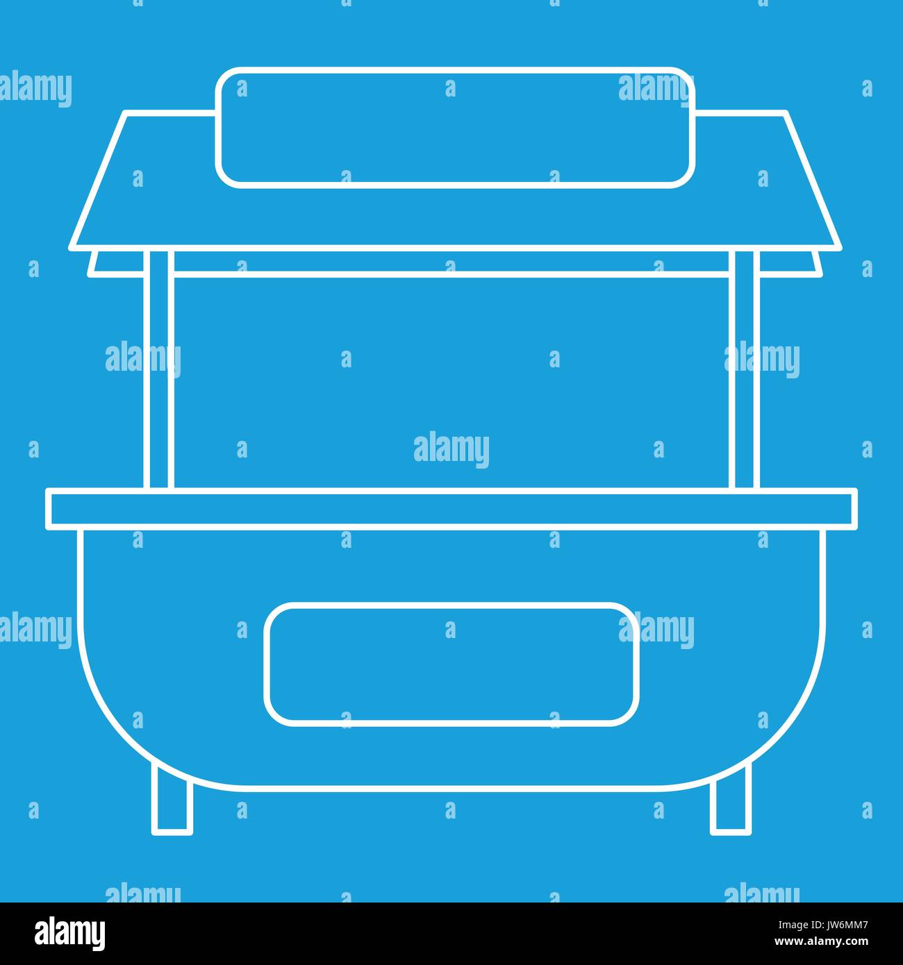 Market stand stall icon, outline style Stock Vector Image & Art - Alamy