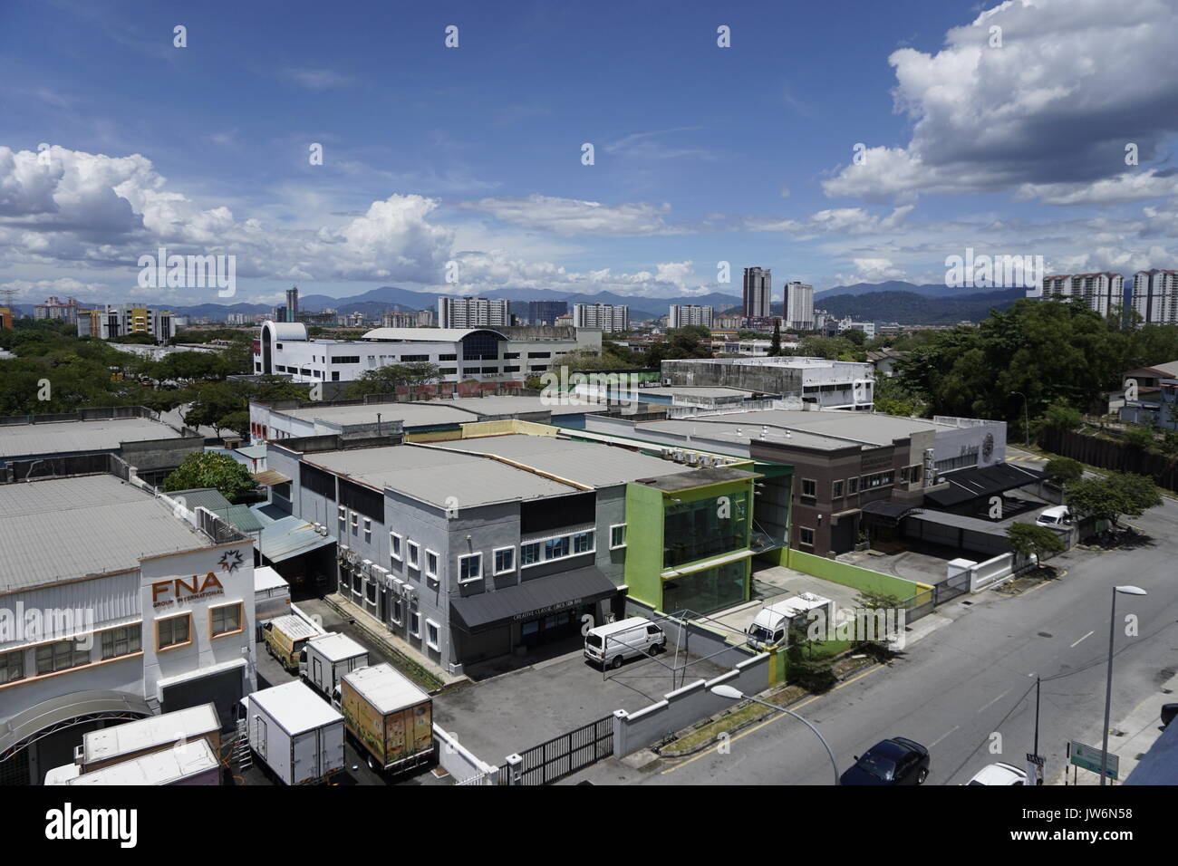 business office and warehouses in Malaysia Stock Photo - Alamy