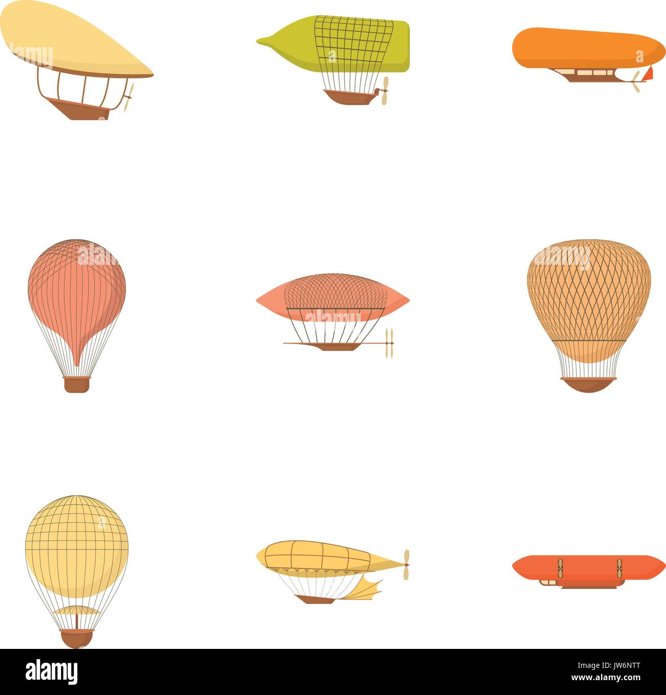 Air vehicle icons set, cartoon style Stock Vector Image & Art - Alamy