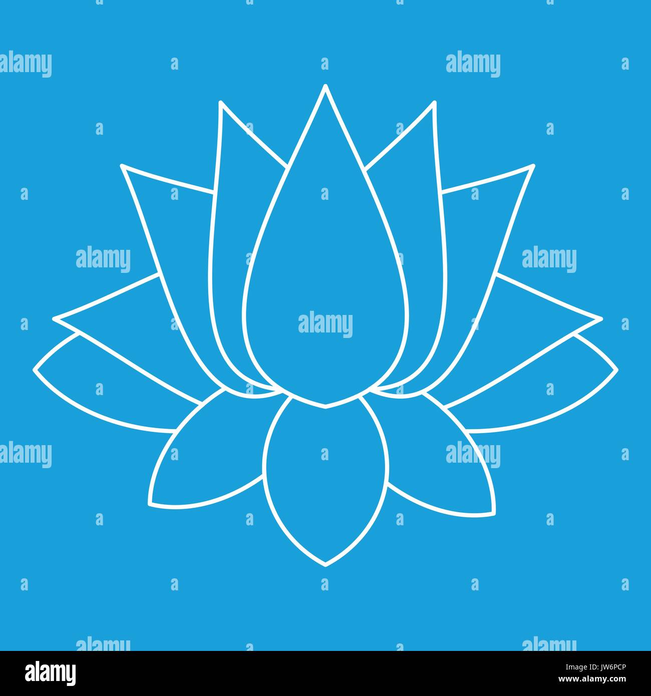 Lotus icon, outline style Stock Vector Image & Art - Alamy