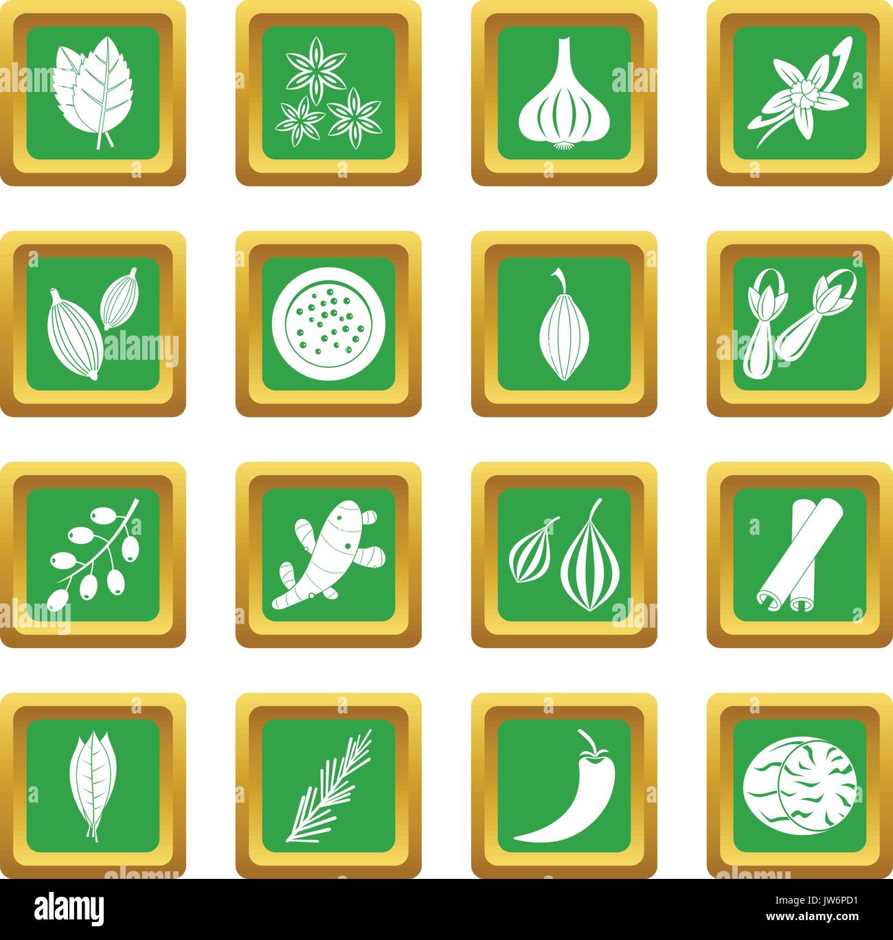 Aroma seasoning green dill Stock Vector Images - Alamy