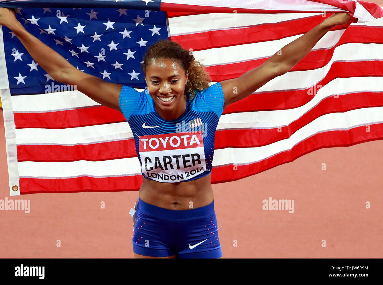 London, Britain. 10th Aug, 2017. Kori Carter of the United States ...
