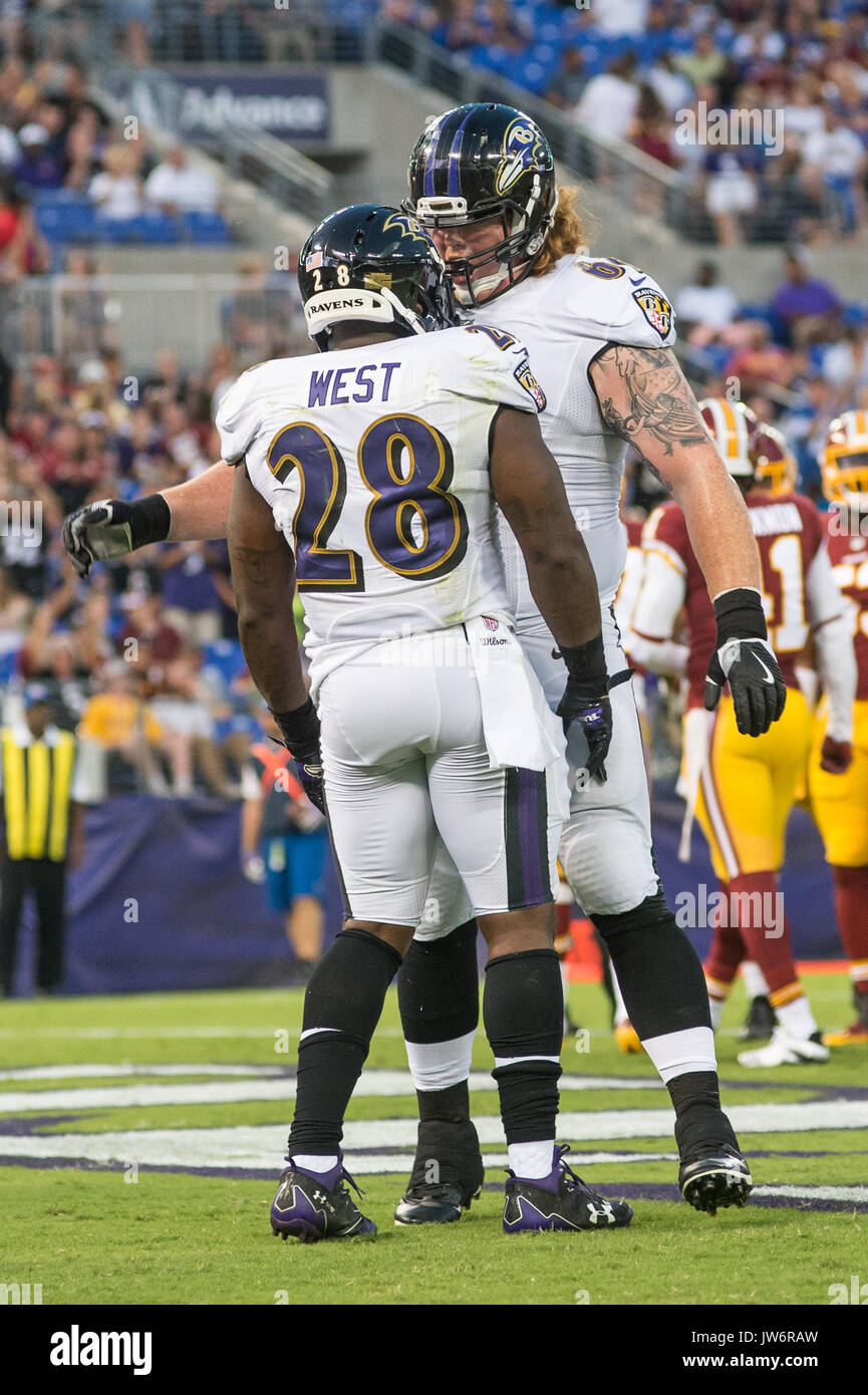 Baltimore, Maryland, USA. 10th Aug, 2017. Ravens running back TERRENCE ...