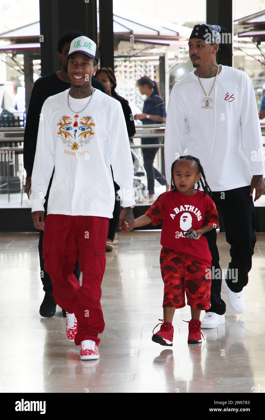 Los Angeles, Ca, USA. 10th Aug, 2017. Tyga, King Cairo Stevenson, at ...