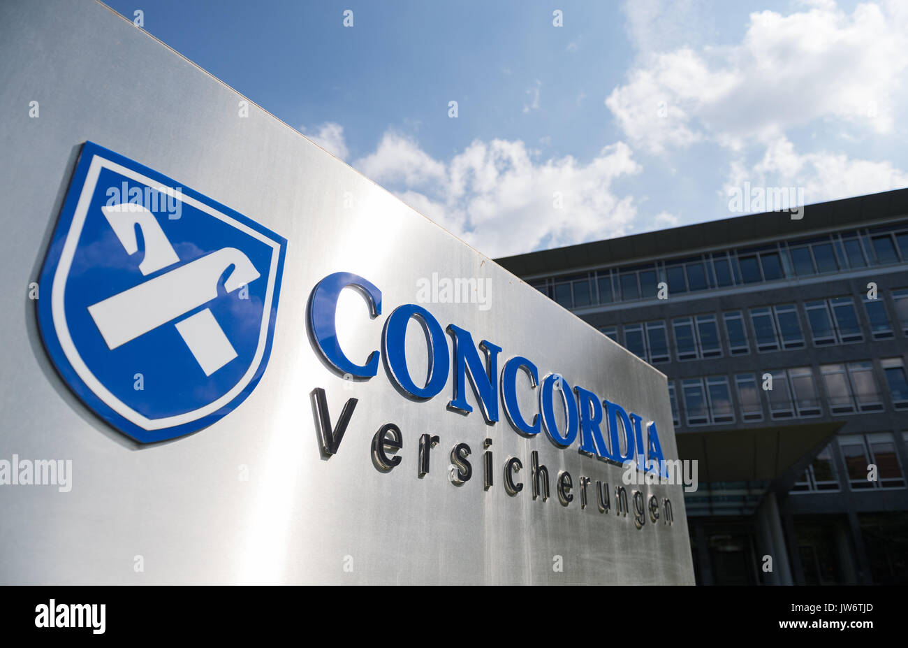 Hanover, Germany. 09th Aug, 2017. The logo of Concordia Insurance ...