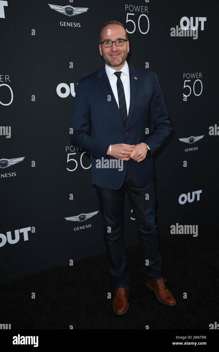 Hollywood, Ca. 10th Aug, 2017. Chad Griffin, at OUT Magazine's ...