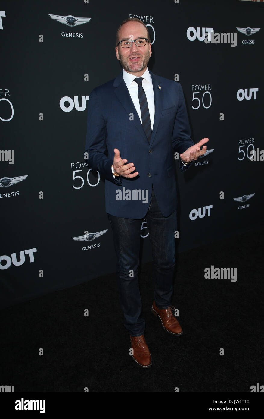 Hollywood, Ca. 10th Aug, 2017. Chad Griffin, at OUT Magazine's ...