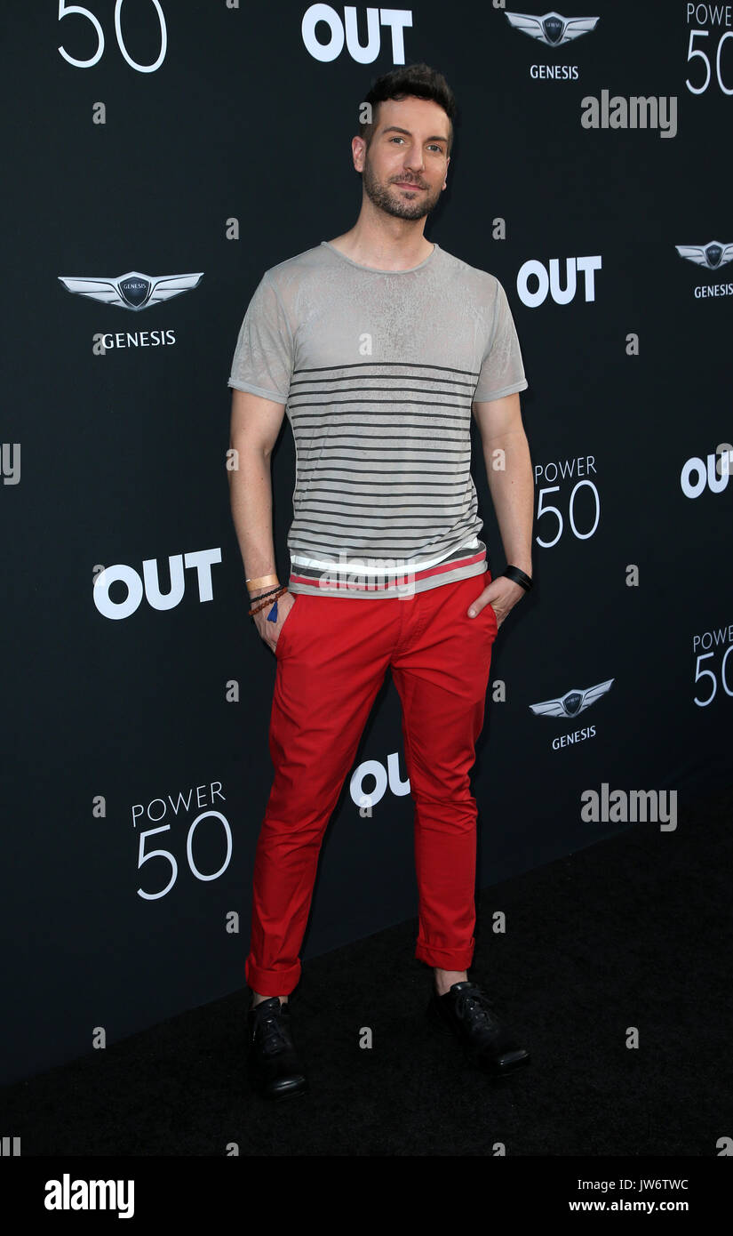 Hollywood, Ca. 10th Aug, 2017. Wes Ferguson, at OUT Magazine's ...