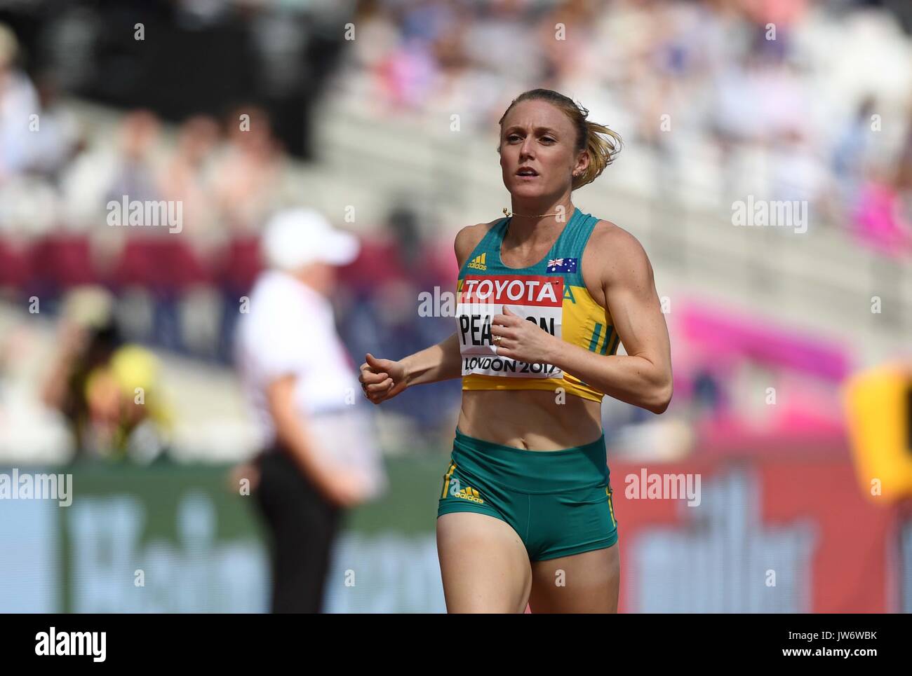 London, UK. 11th Aug, 2017. Sally PEARSON (AUS) in the womens 100m ...