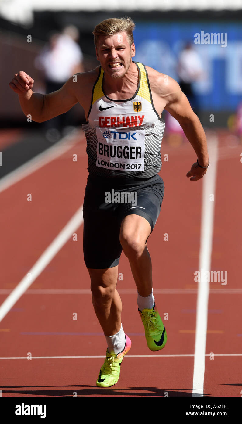 London, UK. 11th Aug, 2017. German decathlete Mathias Brugger in action ...