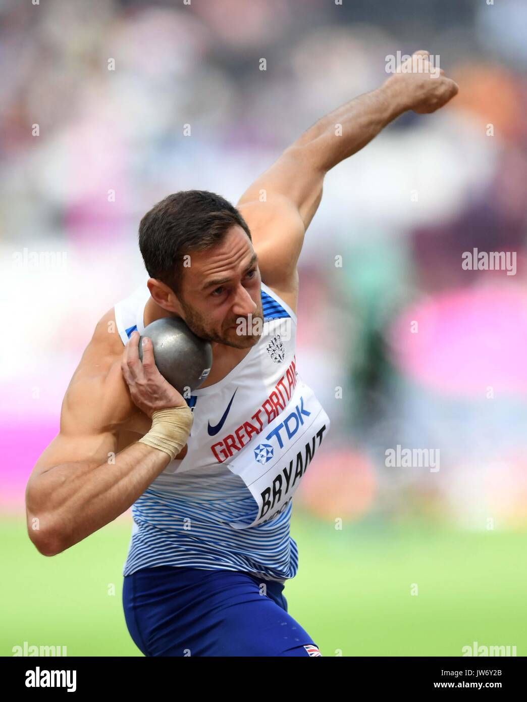 London, UK. 11th Aug, 2017. Ashley BRYANT (GBR) in the mens decathlon ...