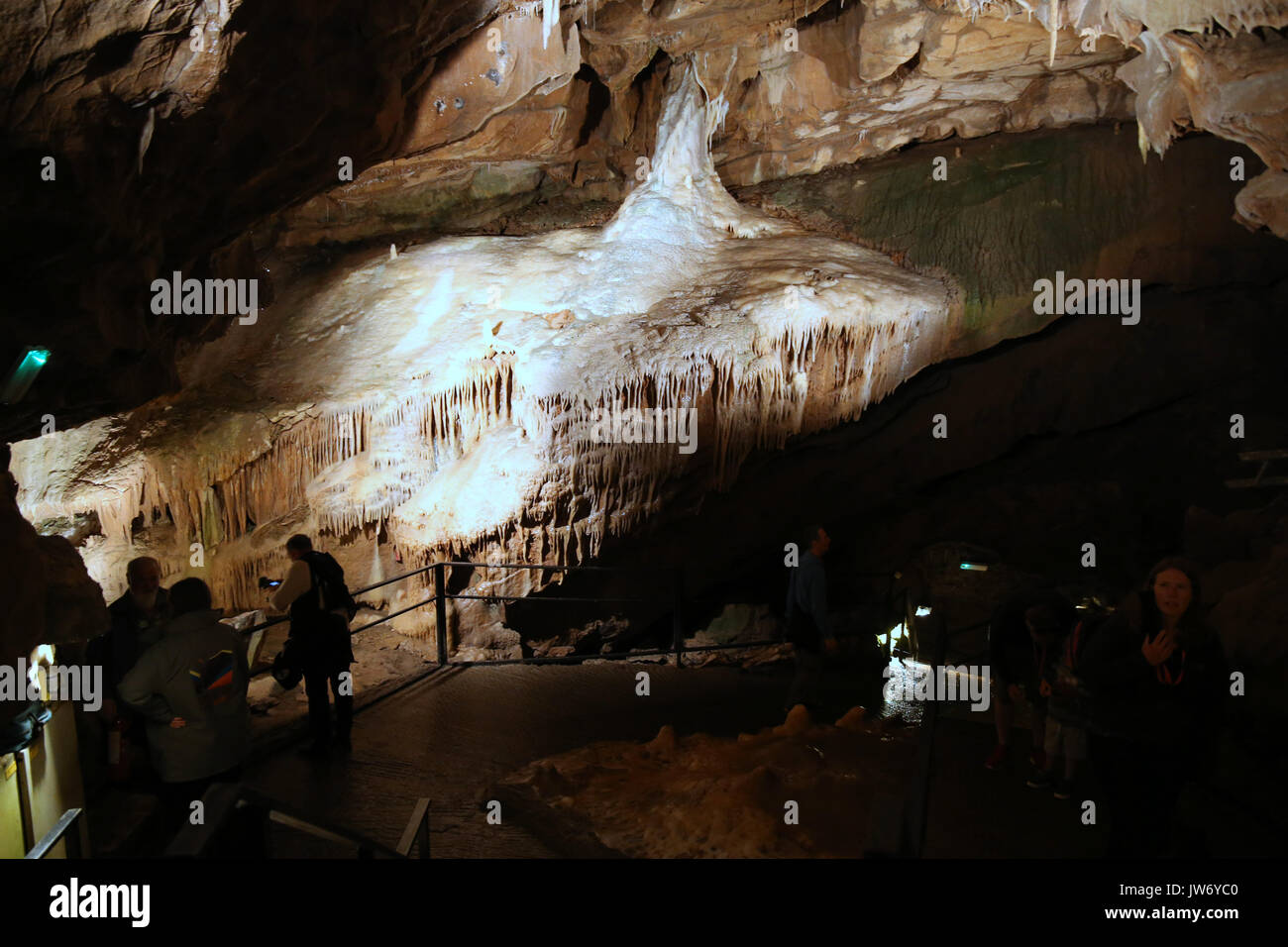 Cheddar, Somerset, UK. 11th August 2017. Goughs cave opened today a new ...