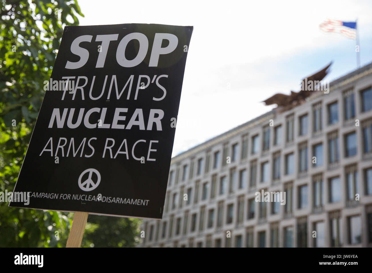 Campaign for nuclear disarmament flag hi-res stock photography and ...