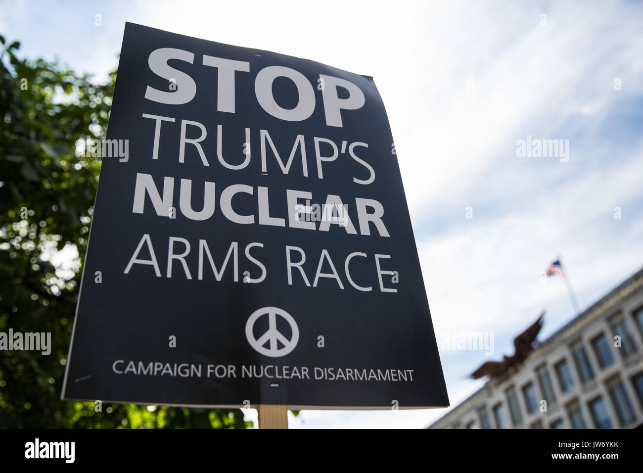 Campaign for nuclear disarmament flag hi-res stock photography and ...