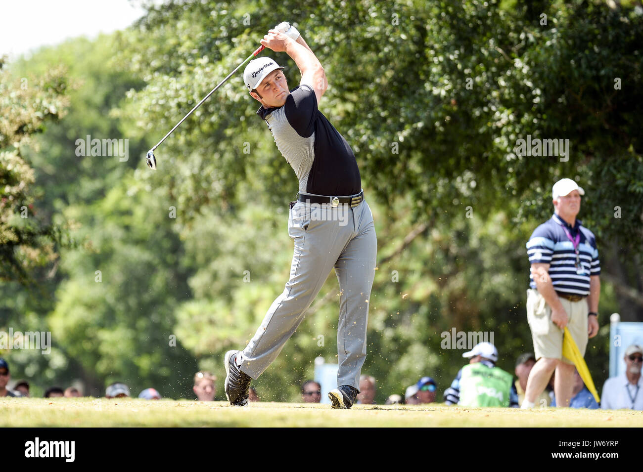 10th August 2017, Quail Hollow, Charlotte, NC, USA; Jon Rahm during 1st ...