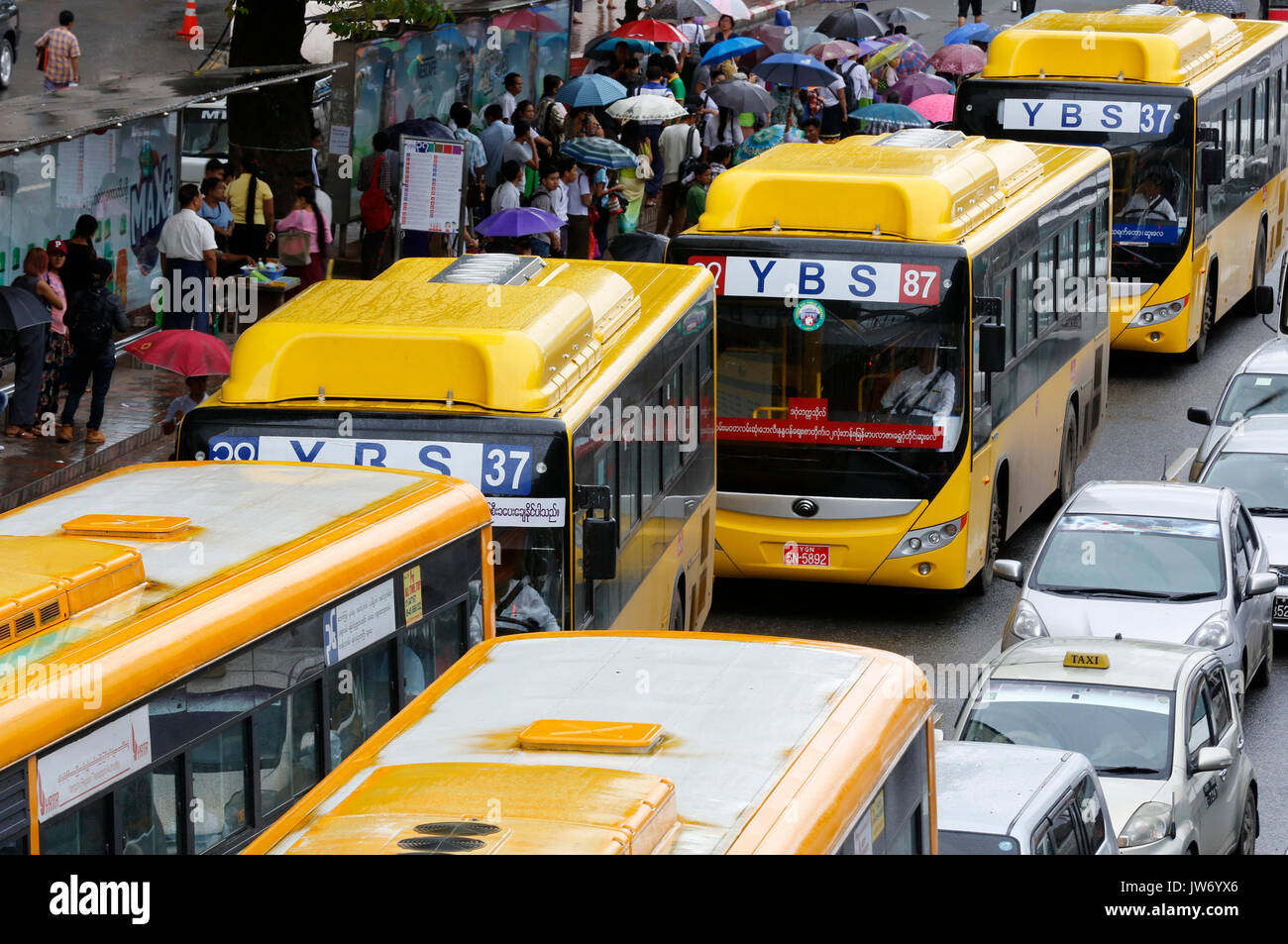 Yangon bus service hi-res stock photography and images - Alamy