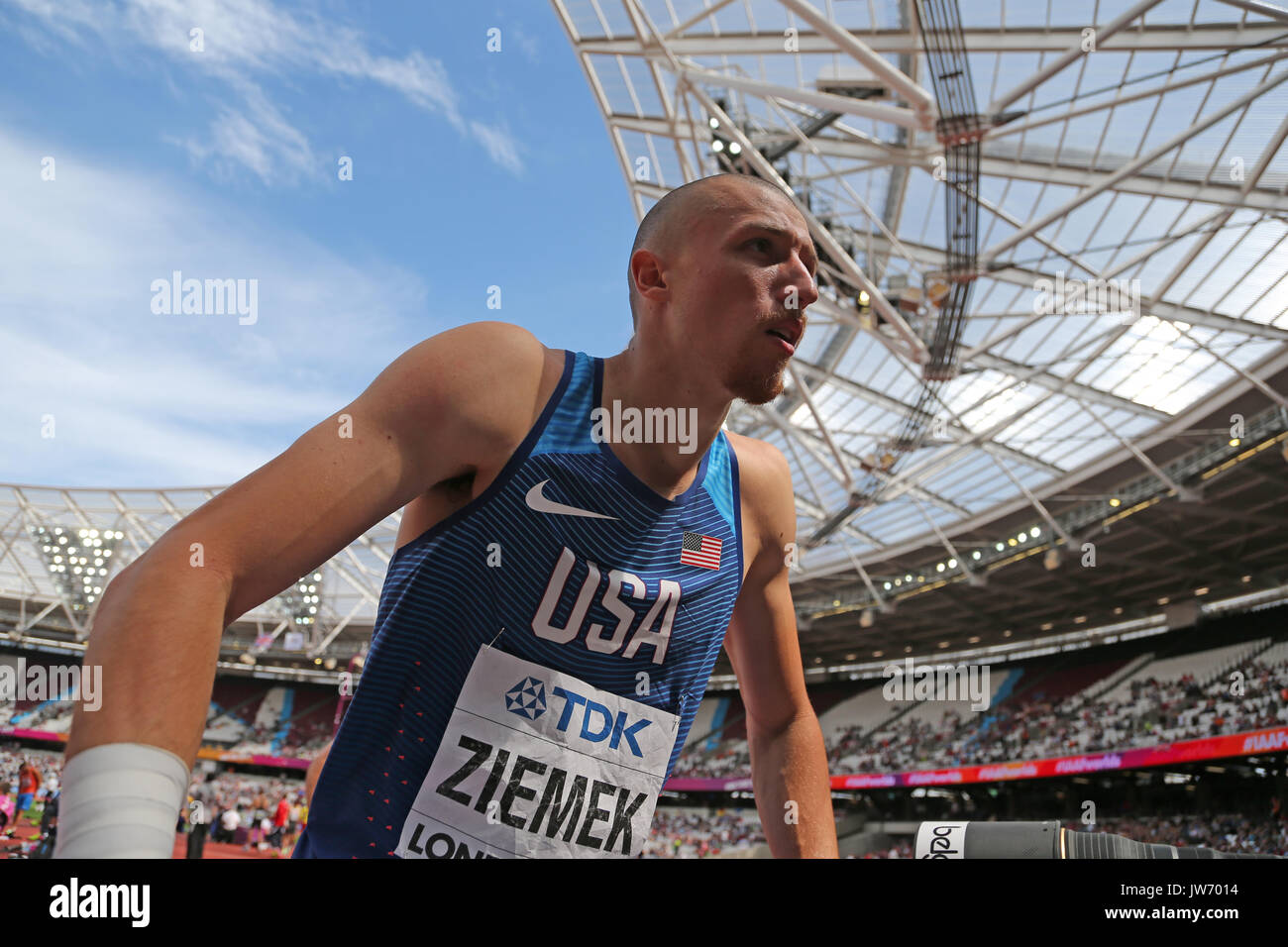 London, UK. 11th August, 2017. Zach ZIEMEK (United States of America ...