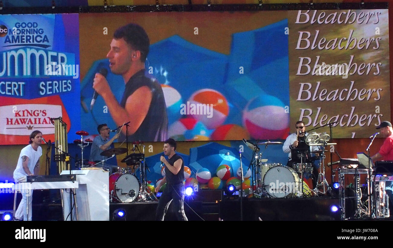 New York, New York, USA. 11th Aug, 2017. The Bleachers perform for The ...