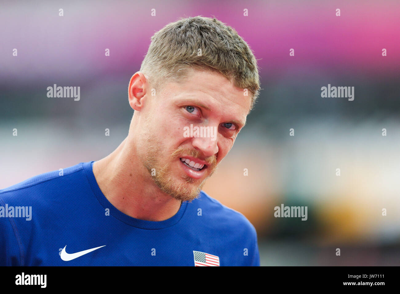 London, UK. 11th Aug, 2017. Trey Hardee, USA, in the men's decathlon ...