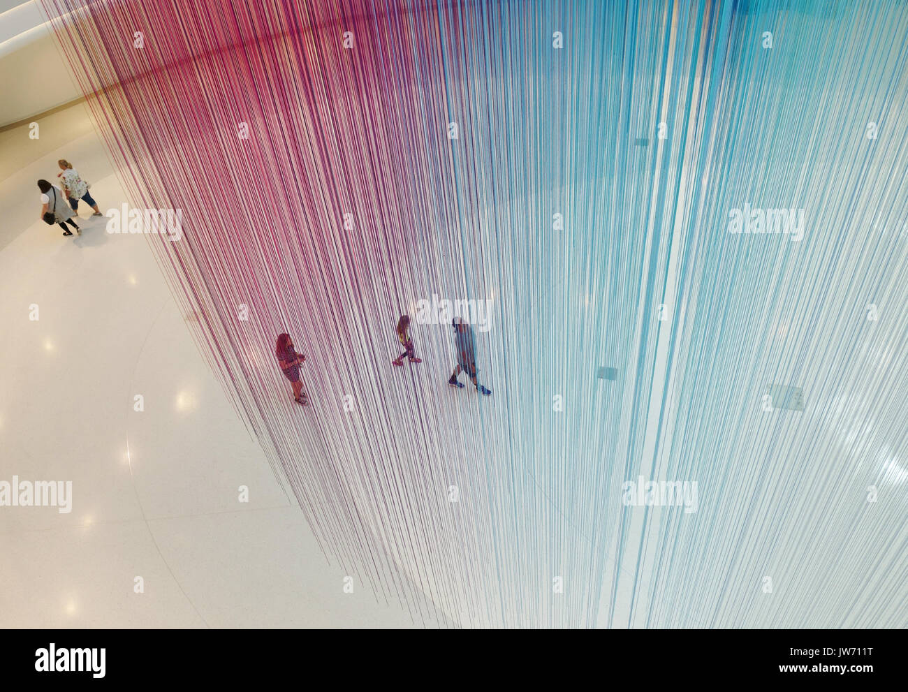 Minneapolis, Minnesota, USA. 11th August, 2017. A yarn art installation ...