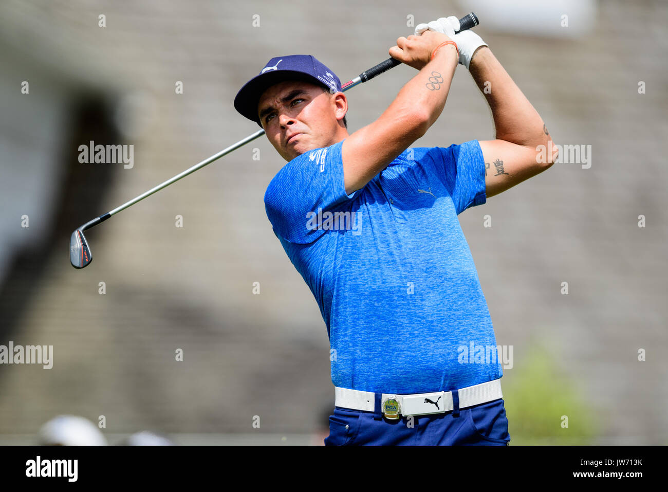 Charlotte, NC., USA. 11th August, 2017. Golfer Rickie Fowler during the ...