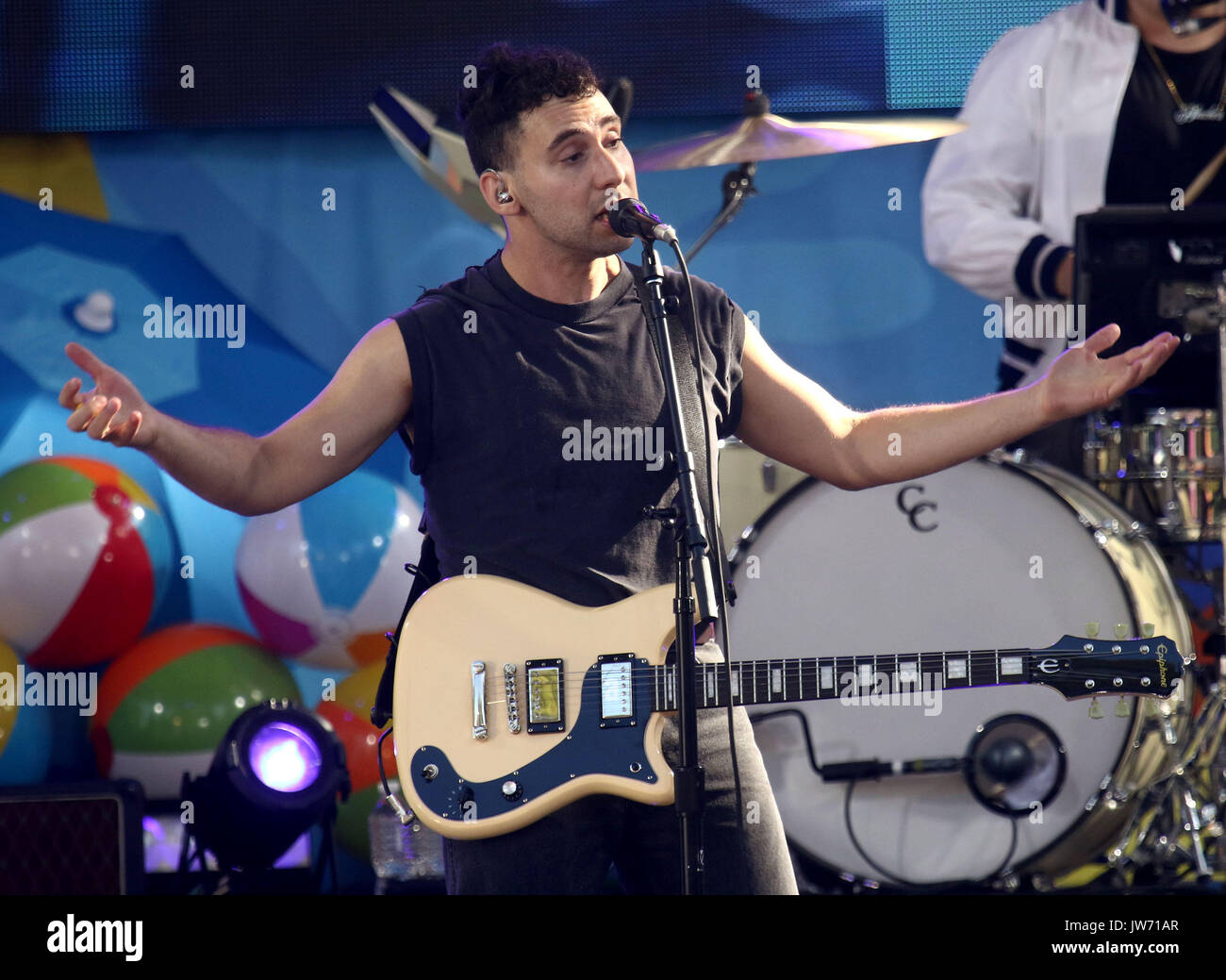 New York, New York, USA. 11th Aug, 2017. Singer/guitarist JACK ANTONOFF ...