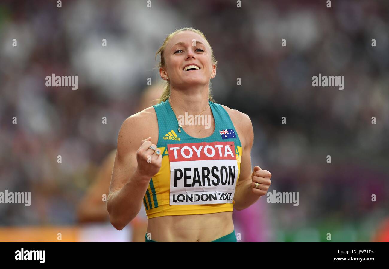 London, UK. 11th Aug, 2017. Sally PEARSON (AUS) in the womens 100m ...