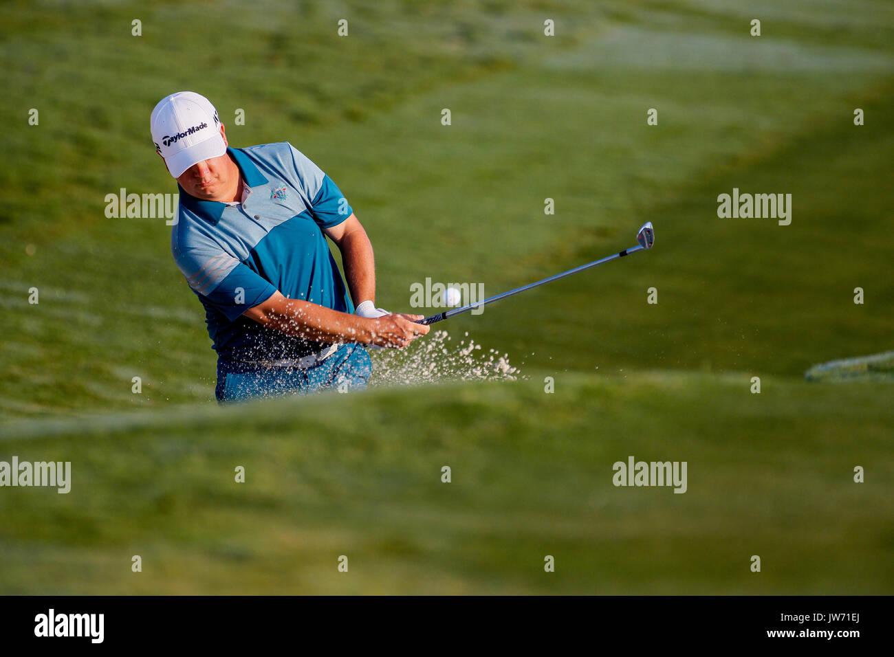 August 10, 2017: Scott Hebert of the United States hits out of the ...