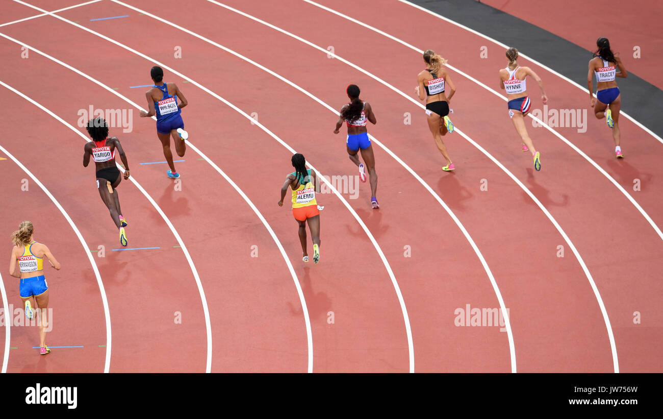 Athletics world championships womens 800m final olympic stadium hi-res ...