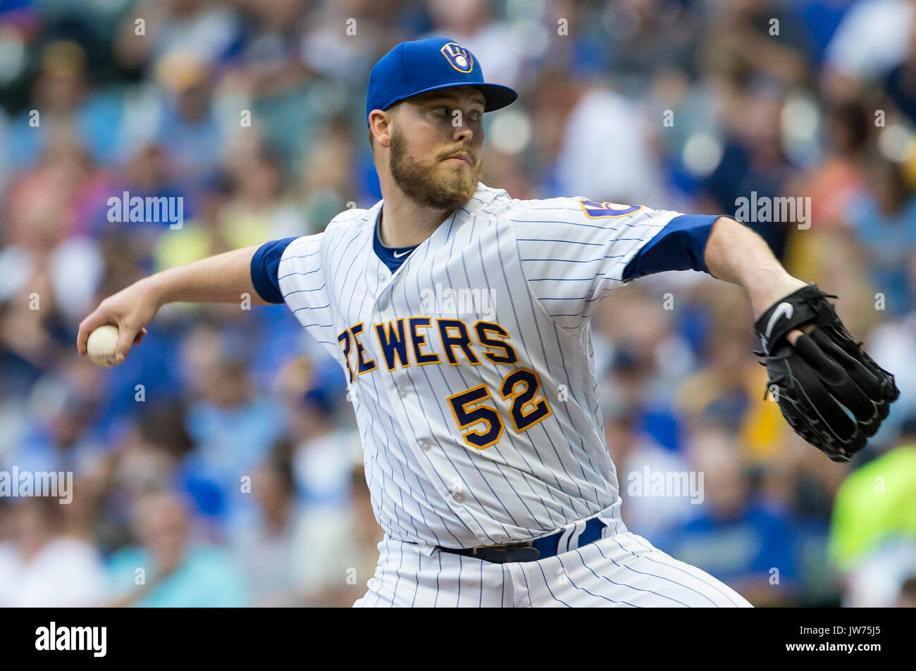 Milwaukee, Wisconsin, USA. 11th Aug, 2017. Milwaukee Brewers starting ...