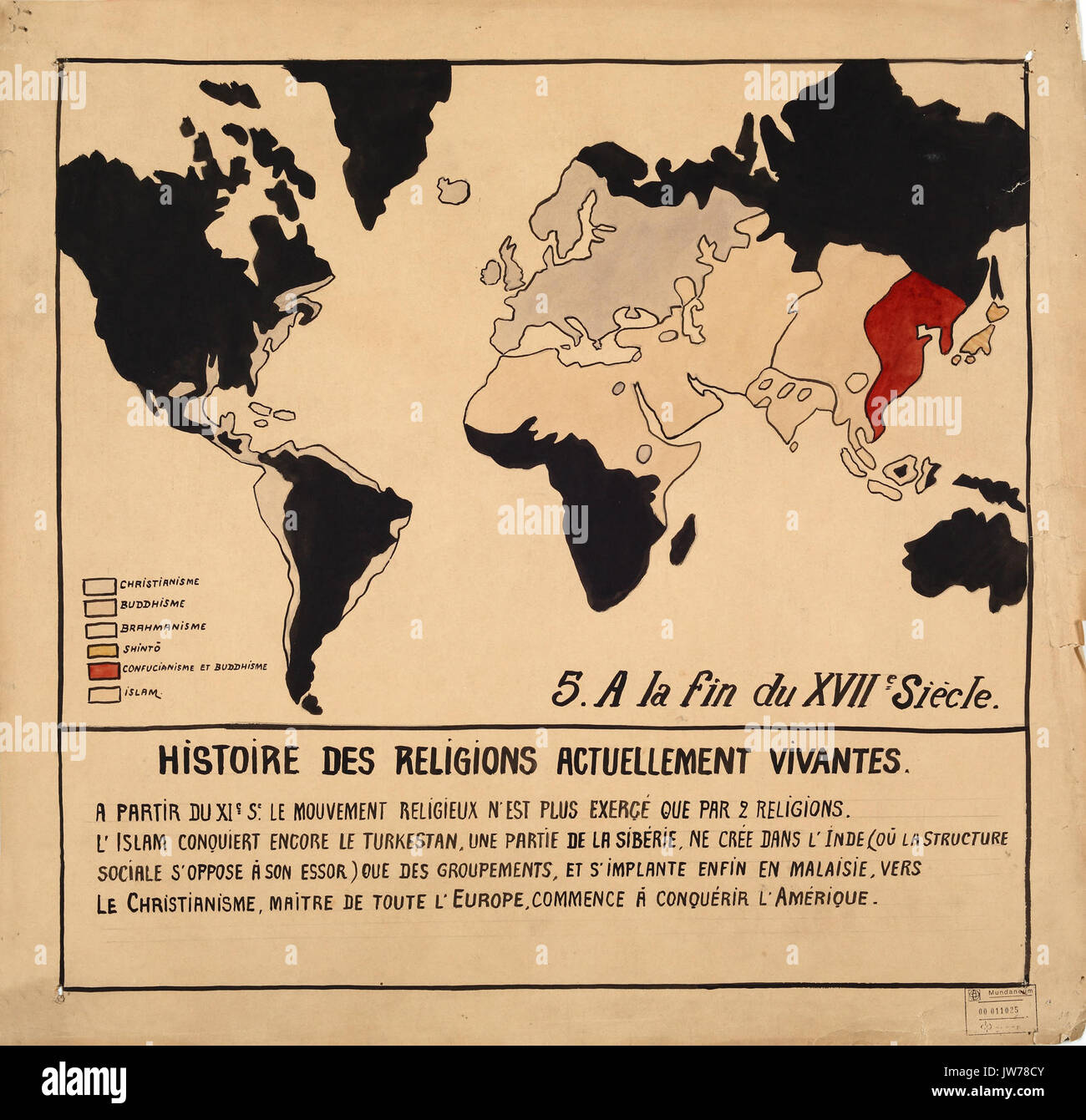 Religions map hi-res stock photography and images - Alamy