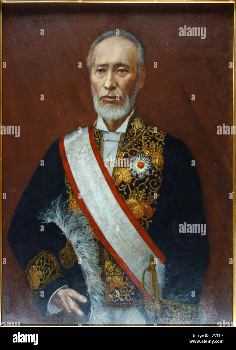 Portrait of Terajima Munenori by Kuroda Seiki (1866 1924), 1900, oil on ...
