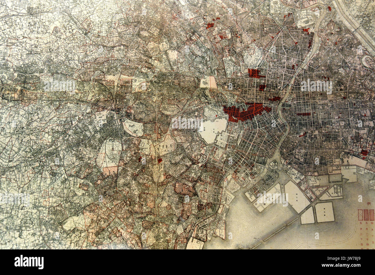 Damage, Tokyo bombing in World War II National Archives of Japan Tokyo ...