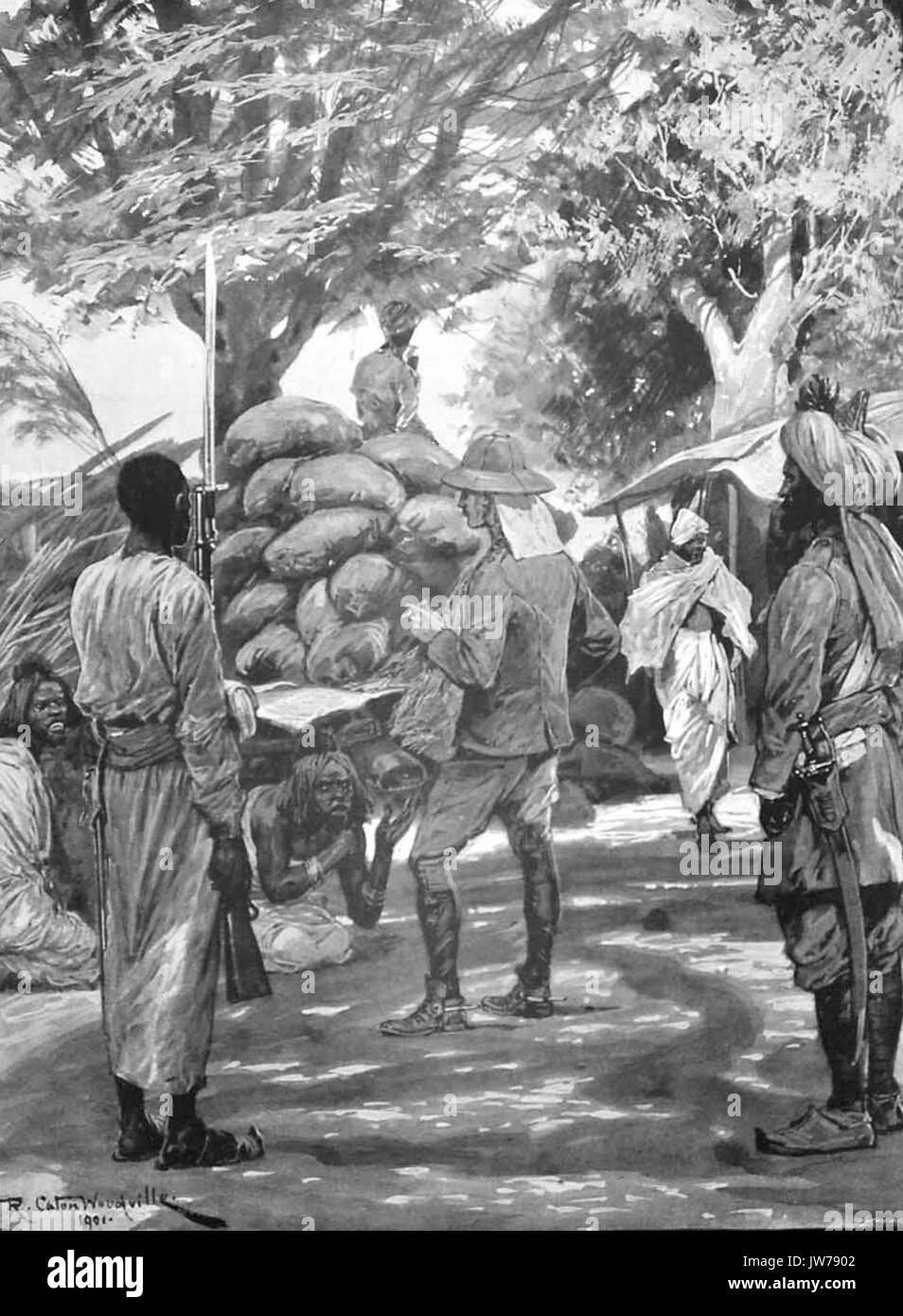 Mad Mullah War Caton Woodville illustration Stock Photo - Alamy