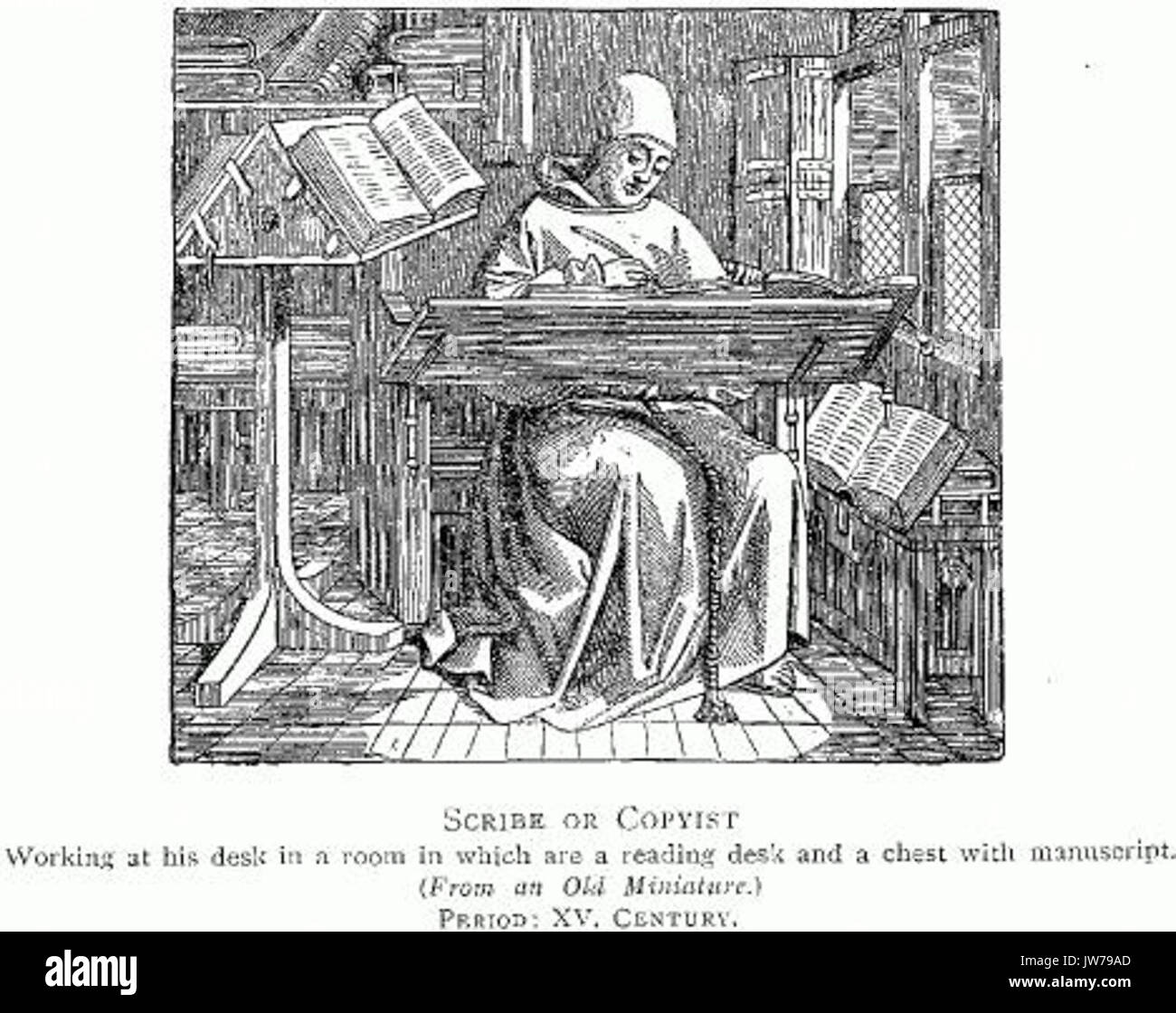 Medieval copyist hi-res stock photography and images - Alamy