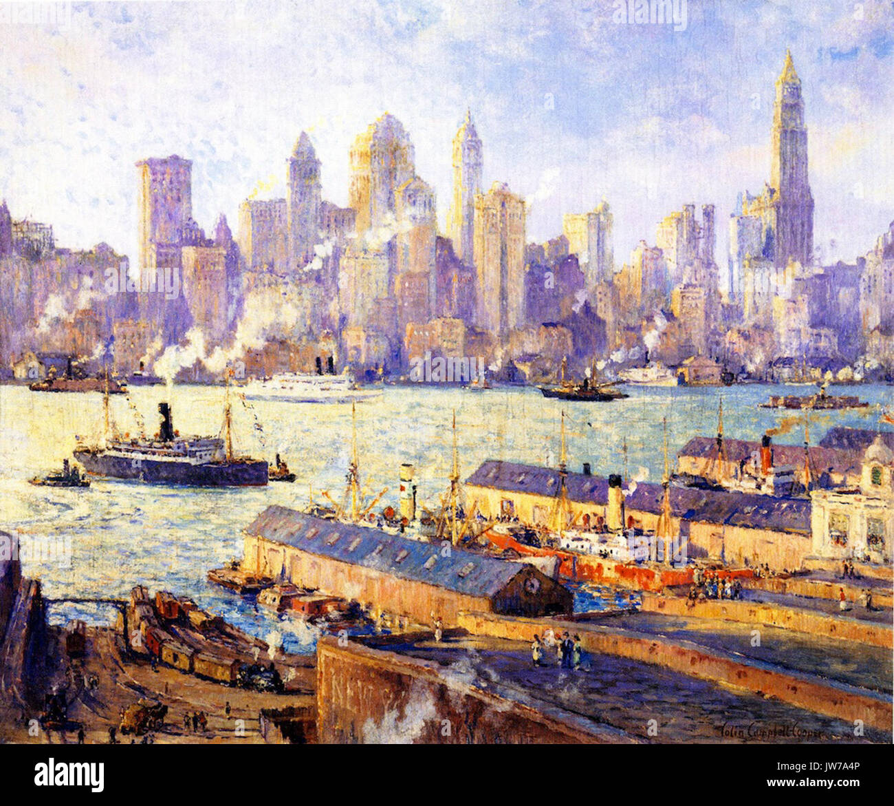 Cooper New York from Brooklyn Stock Photo - Alamy