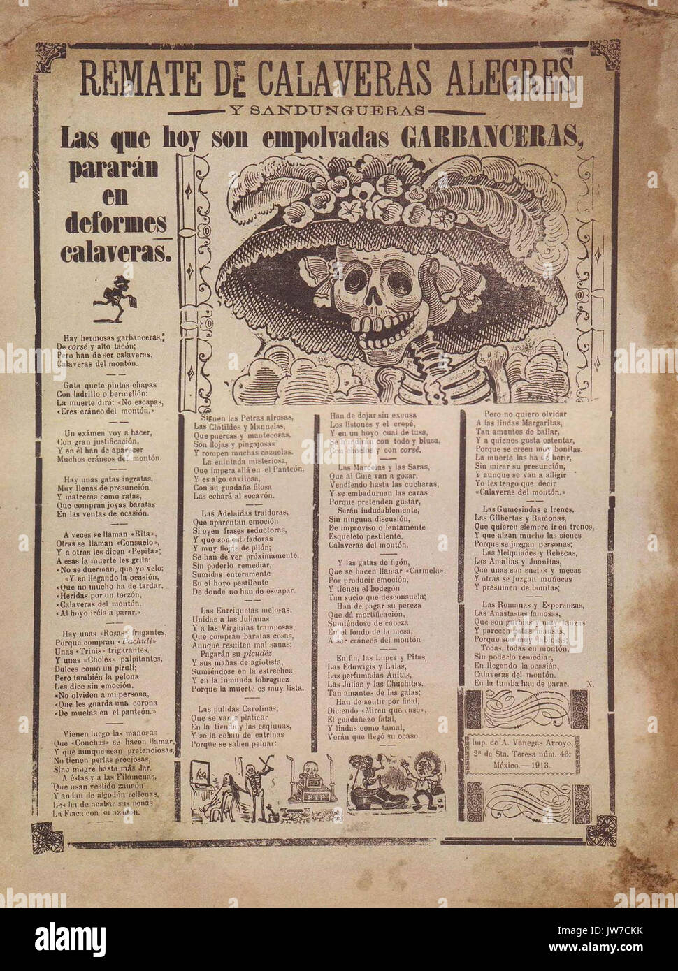 Day of the dead la catrina figures hi-res stock photography and images ...