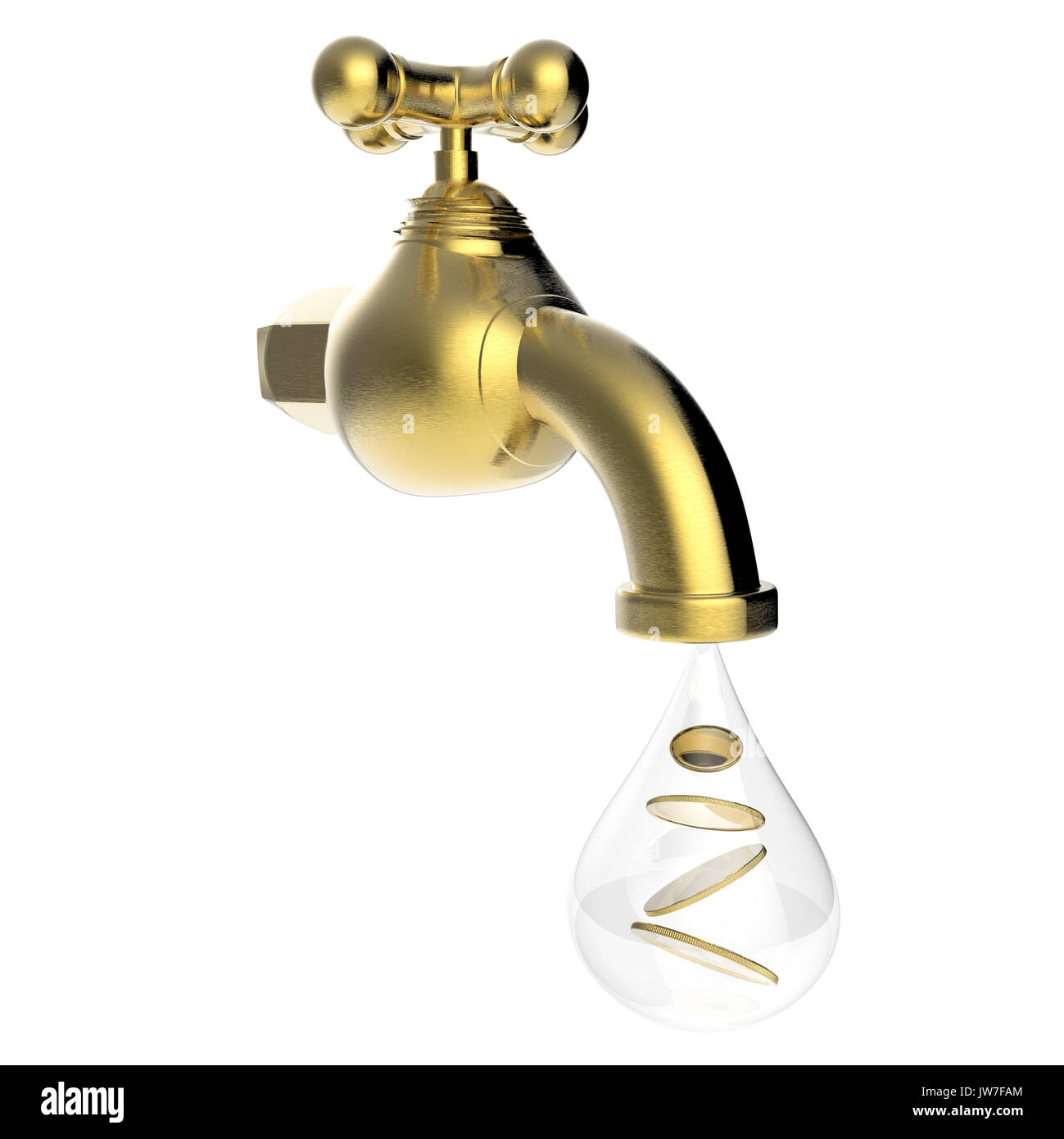 Pouring gold coins hi-res stock photography and images - Alamy