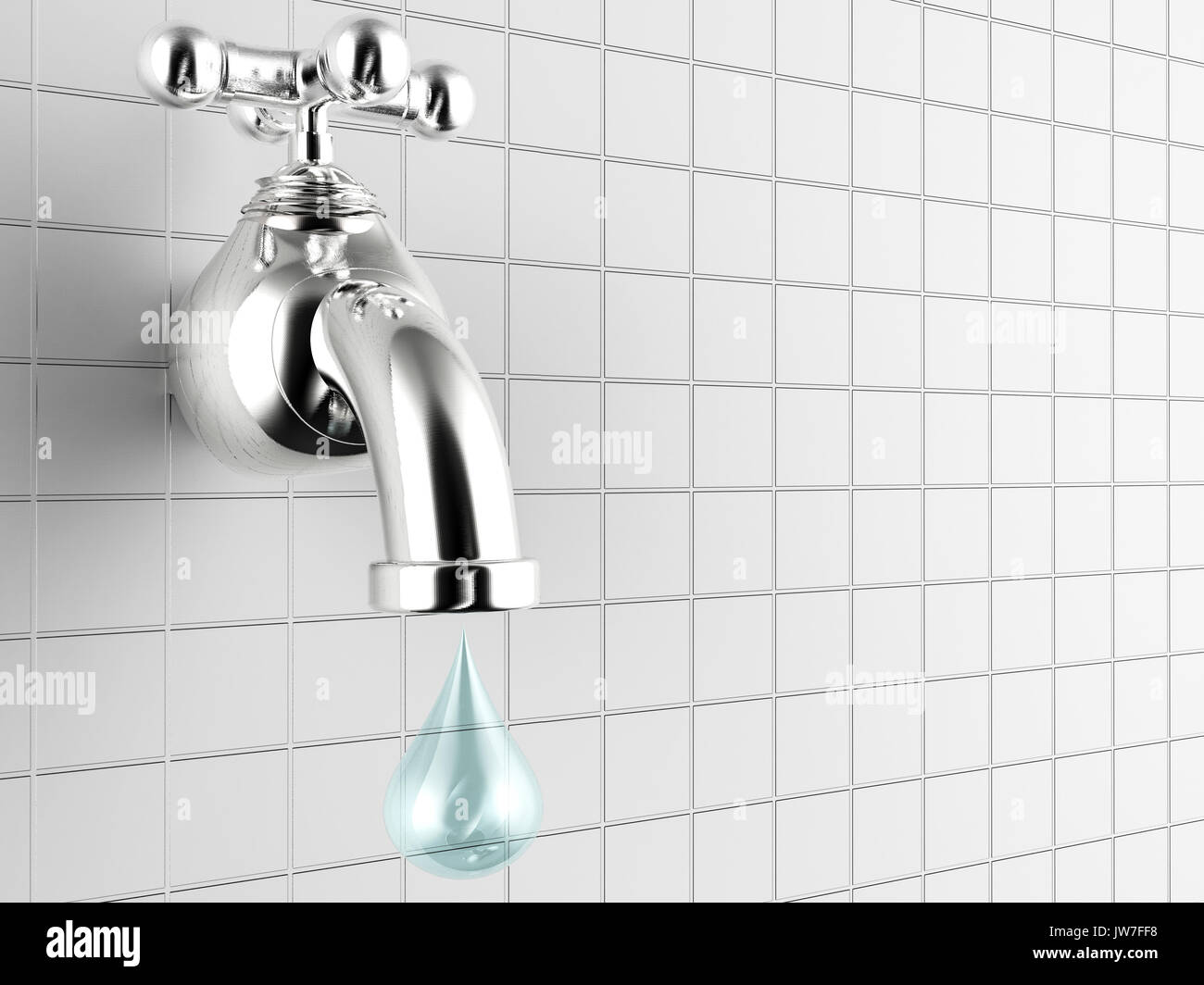 water tap with water drop Stock Photo - Alamy