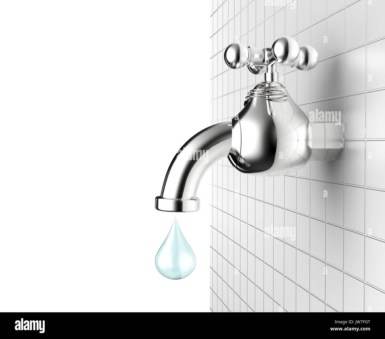 water tap with water drop Stock Photo - Alamy